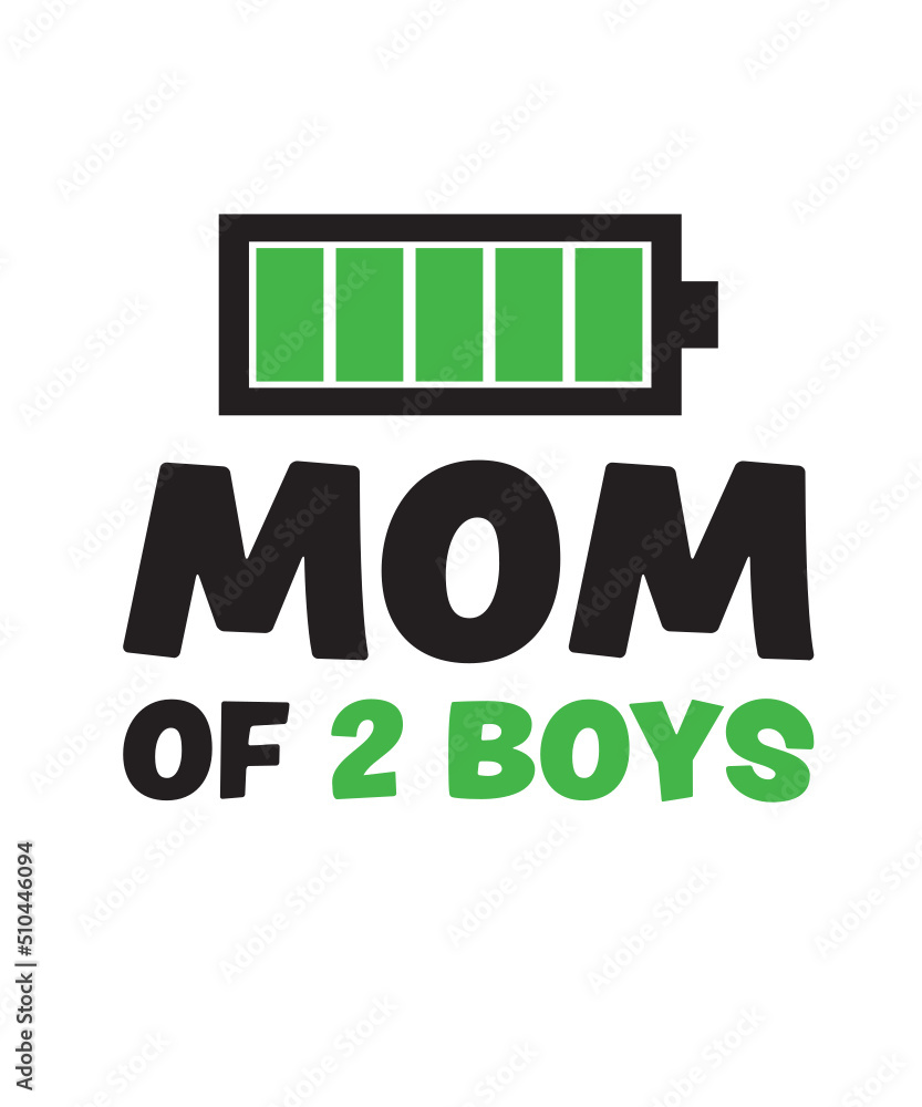 Mom of 2 1 girl Boys Mothers Day Svg, MOM SVG, Funny Mothers Day Svg ...