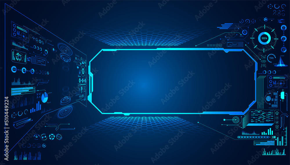 abstract technology ui futuristic concept hud interface hologram ...