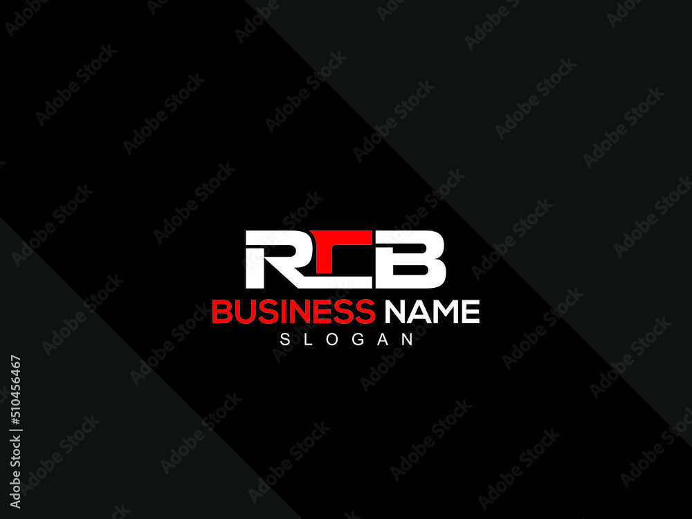 Letter RCB Logo Icon, Modern RC Logo Letter Vector Image Design For any ...