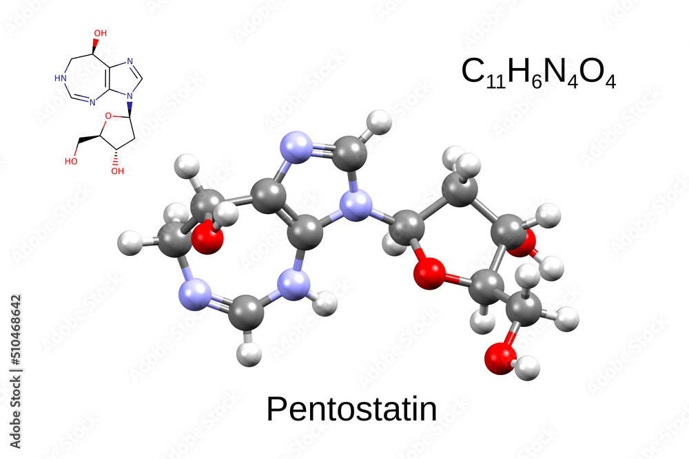 Chemical formula, skeletal formula, and 3D ball-and-stick model of ...