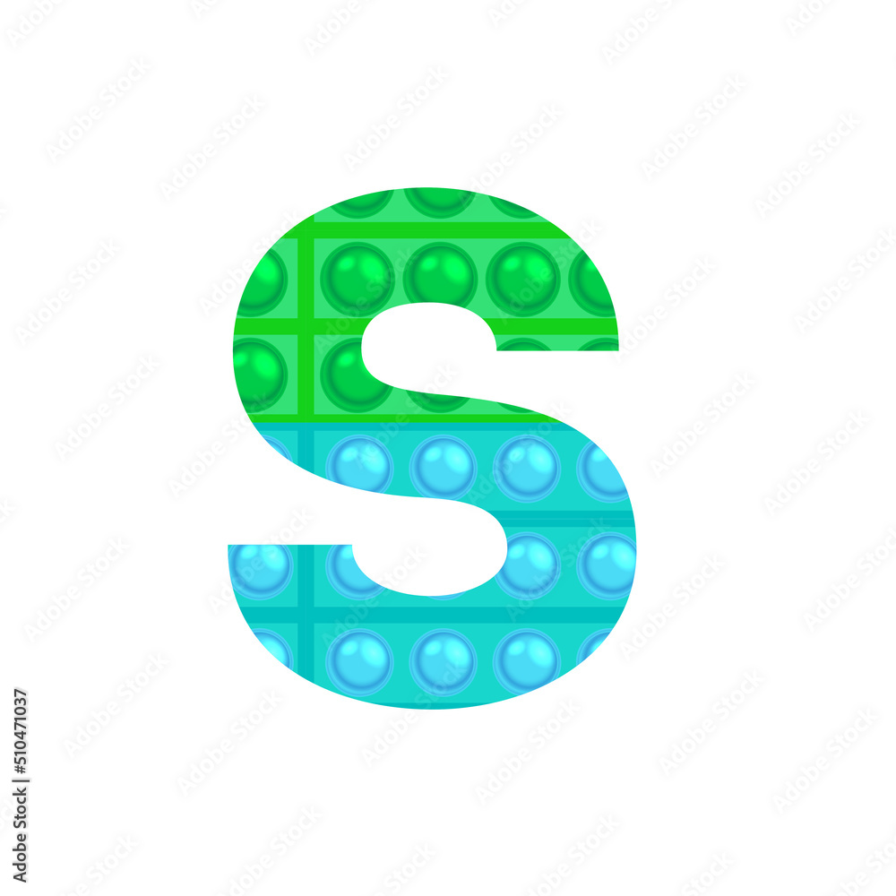 alphabet letters and numbers pop it png, Pop It Digital Clipart, Pop It ...