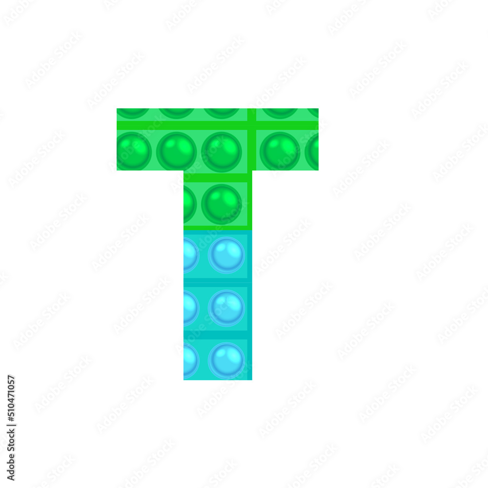 alphabet letters and numbers pop it png, Pop It Digital Clipart, Pop It ...