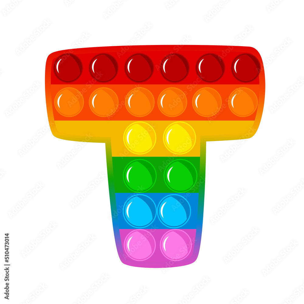 alphabet letters and numbers pop it png, Pop It Digital Clipart, Pop It ...