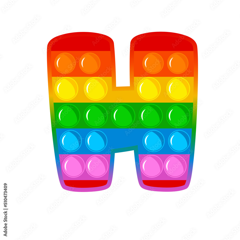 alphabet letters and numbers pop it png, Pop It Digital Clipart, Pop It ...