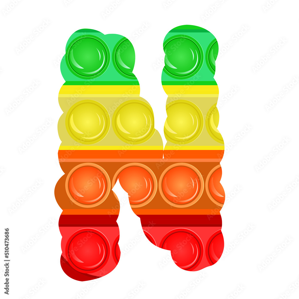 alphabet letters and numbers pop it png, Pop It Digital Clipart, Pop It ...