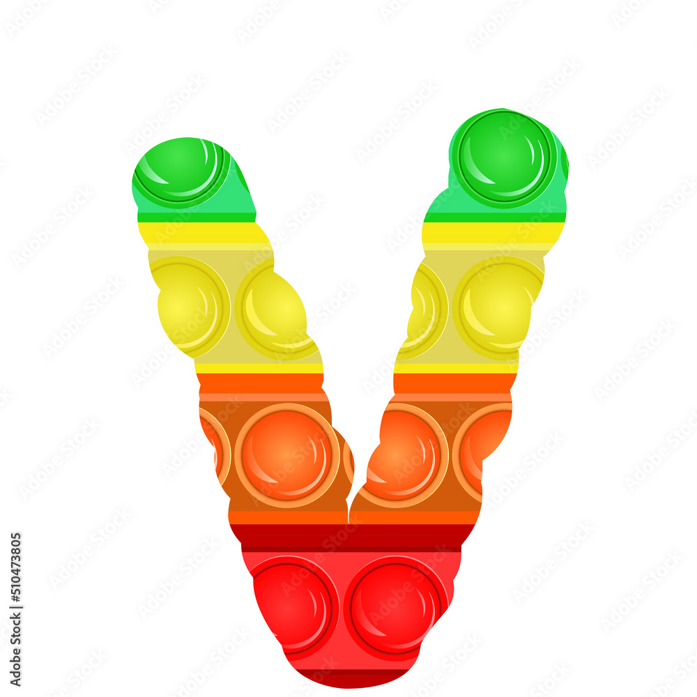 alphabet letters and numbers pop it png, Pop It Digital Clipart, Pop It ...