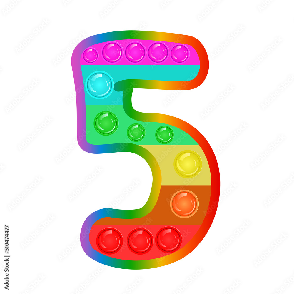 alphabet letters and numbers pop it png, Pop It Digital Clipart, Pop It ...