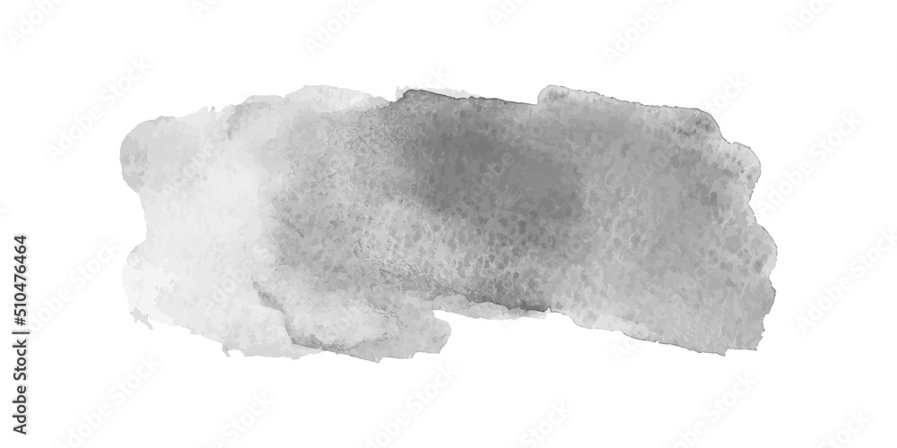 Watercolor spot on white. Hand drawn painted smudge. Watercolor artwork ...