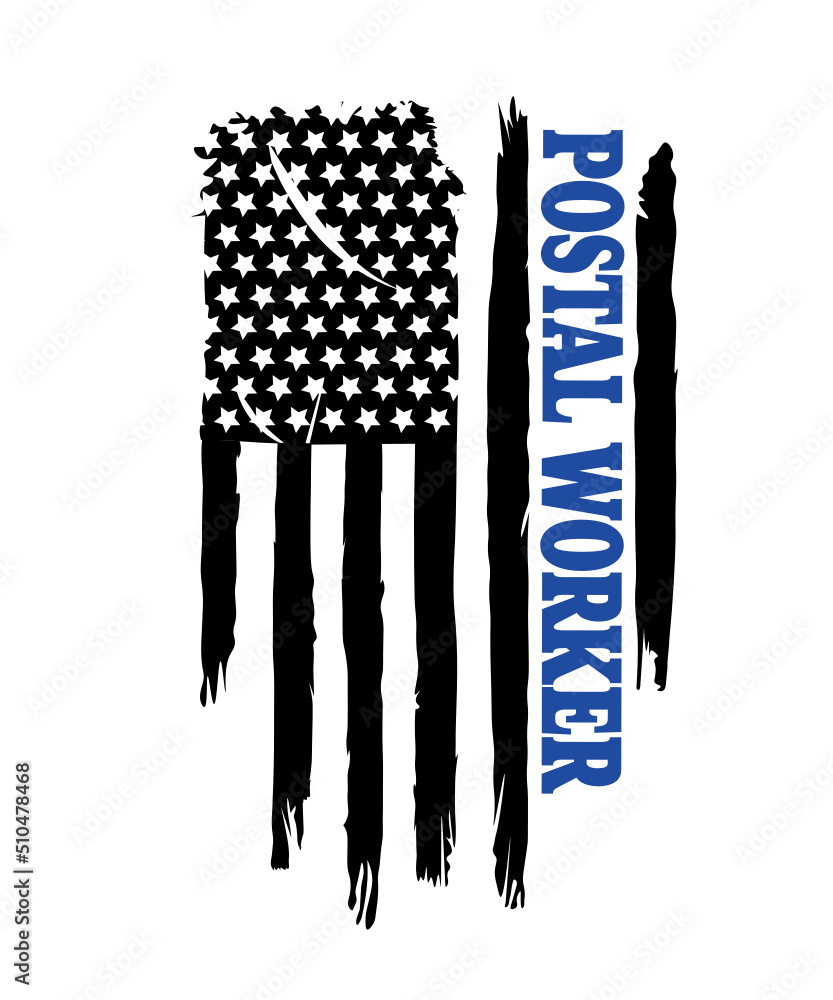 postal worker svg, postal svg, postal worker flag svg, postal worker ...