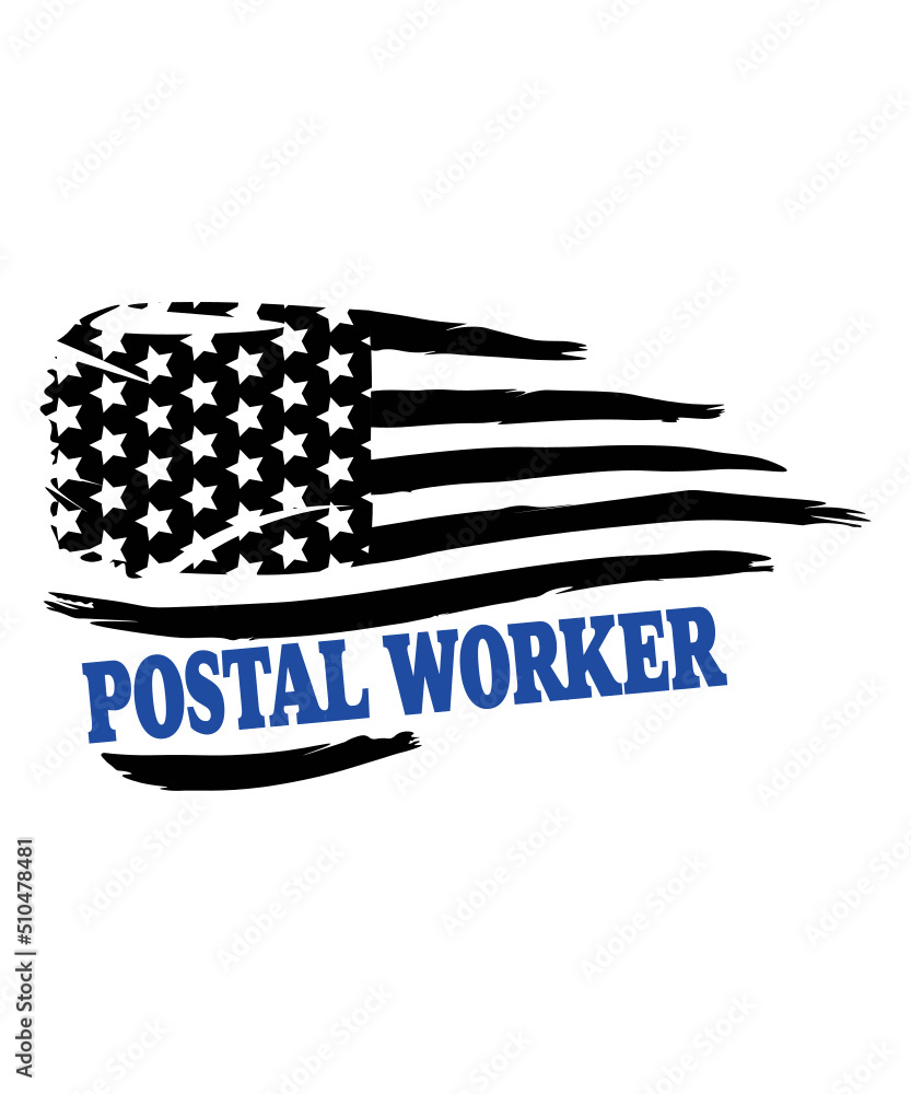 postal worker svg, postal svg, postal worker flag svg, postal worker ...