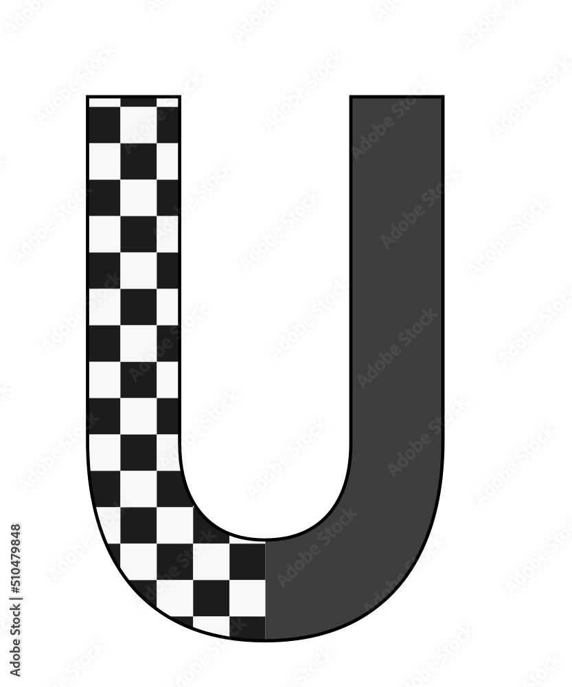 Checkered Alphabet and Numbers png SVG Cut File, race font svg png ...