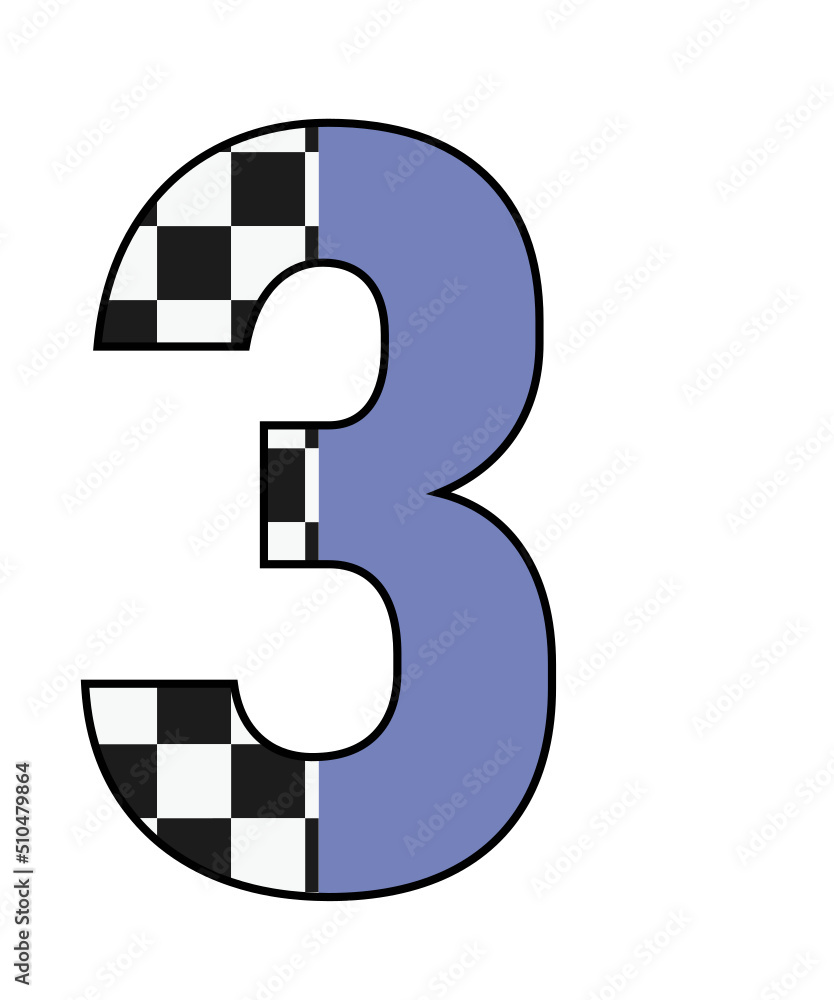 Checkered Alphabet and Numbers png SVG Cut File, race font svg png ...