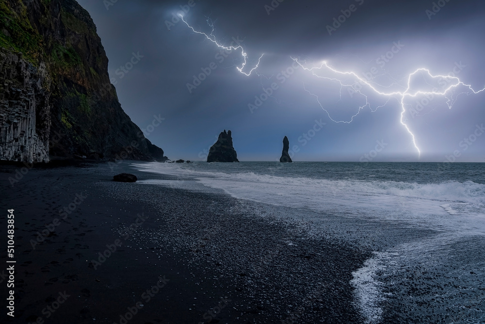 Lightning Beach Photography
