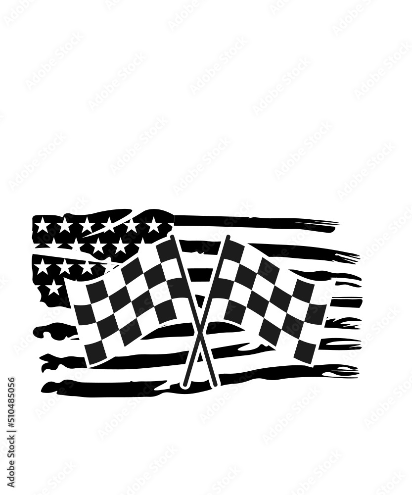 racing american flag svg, racing USA flag svg, racing flag with ...