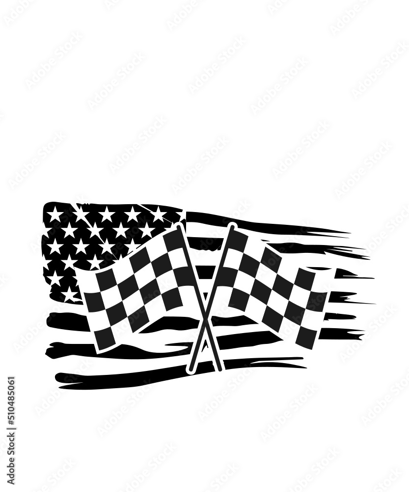 racing american flag svg, racing USA flag svg, racing flag with ...