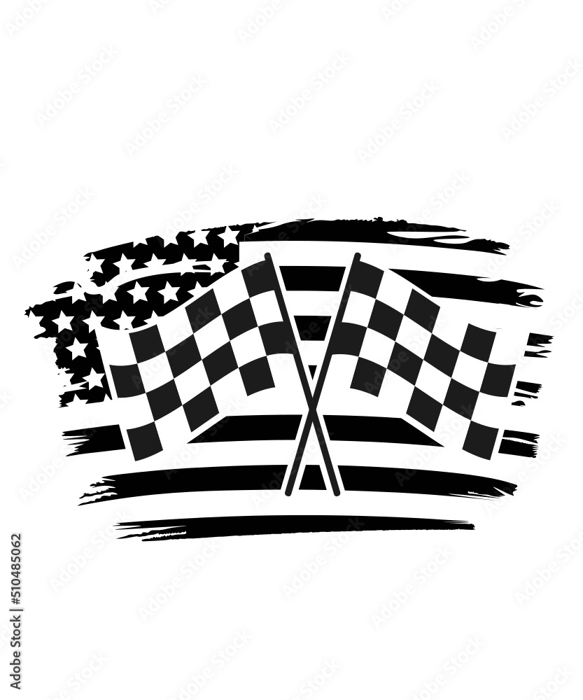 racing american flag svg, racing USA flag svg, racing flag with ...