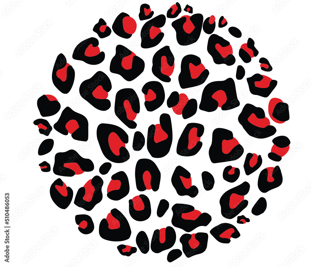 red leopard print svg png, red cheetah print svg, red leopard svg, red ...
