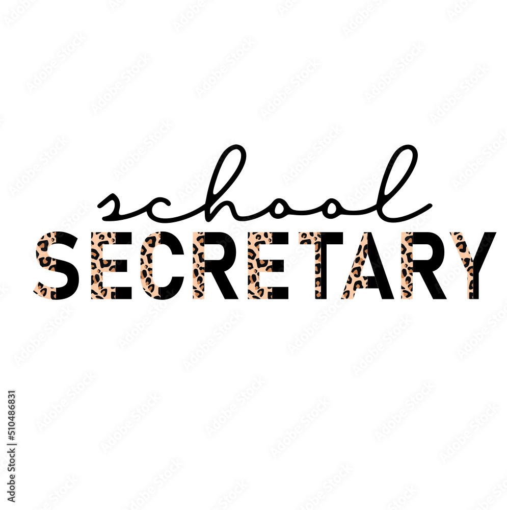 School secretary half leopard svg png, School secretary Png, school svg ...