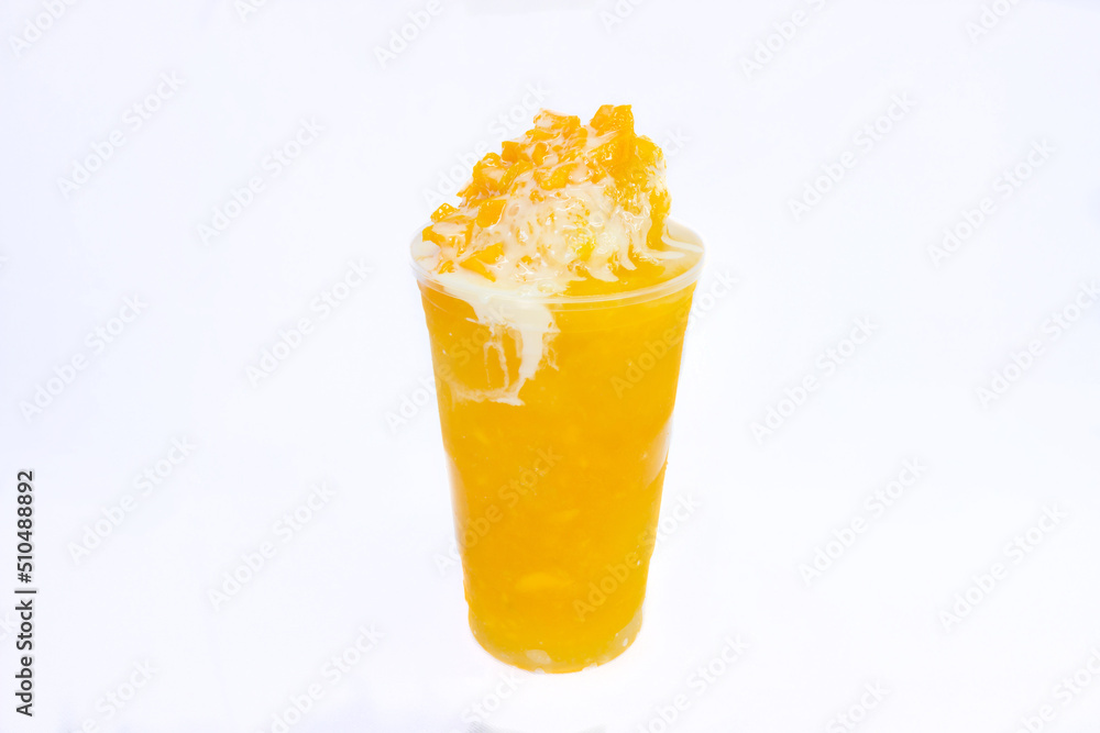 Raspado de mango con lechera Stock Photo | Adobe Stock