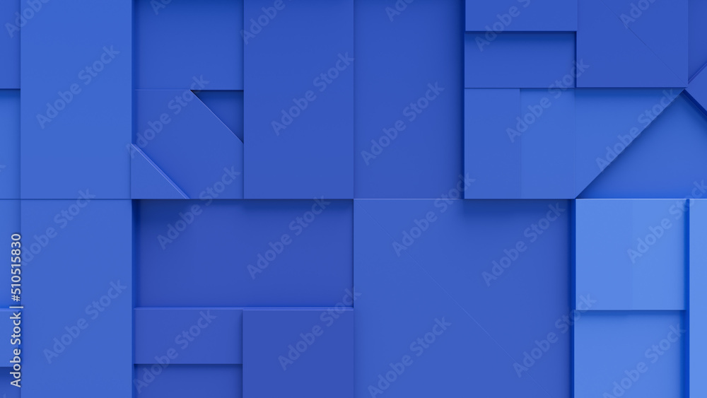 Blue 3D Shapes form a Business abstract background. 3D Render . Stock ...
