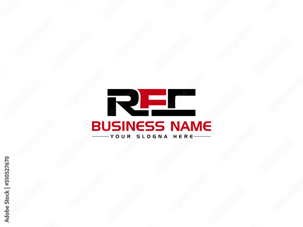 Modern RFC Logo Letter Design, Creative RF Logo Icon Vector For Any ...
