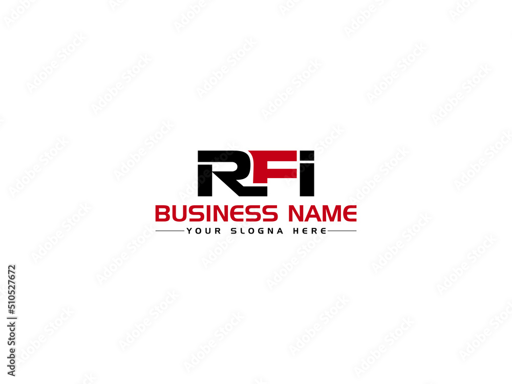 Modern RFI Logo Letter Design, Creative RF Logo Icon Vector For Any ...