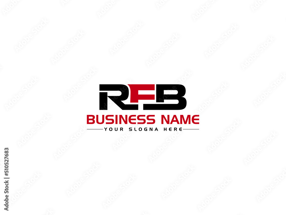 Modern RFB Logo Letter Design, Creative RF Logo Icon Vector For Any ...