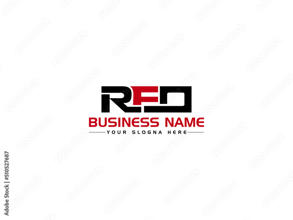 Modern RFO Logo Letter Design, Creative RF Logo Icon Vector For Any ...
