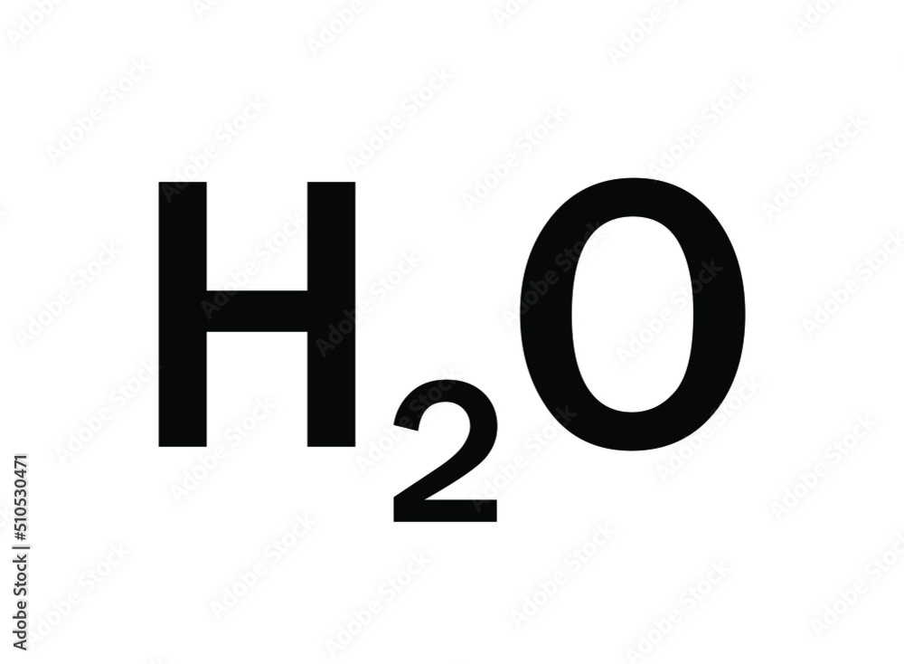 H2o icon vector isolated on white background, logo concept of H2o sign ...