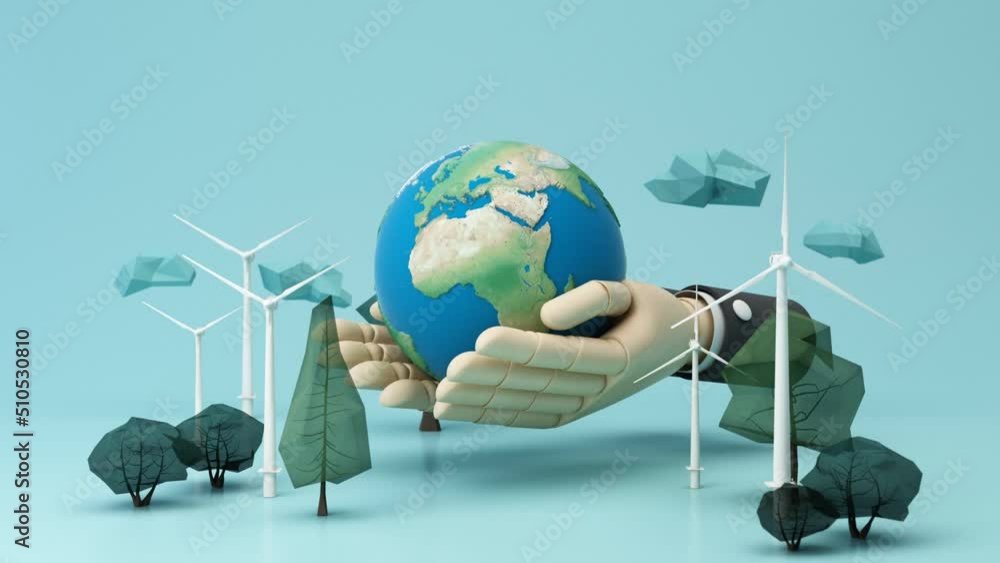 Clean energy concept on World Environment Day or International Day of ...