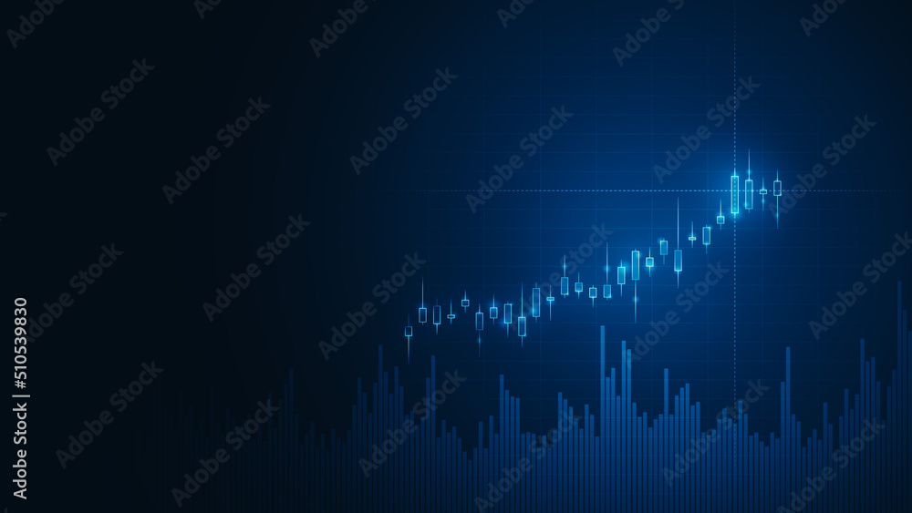 Business graph chart of financial stock market on investment background ...