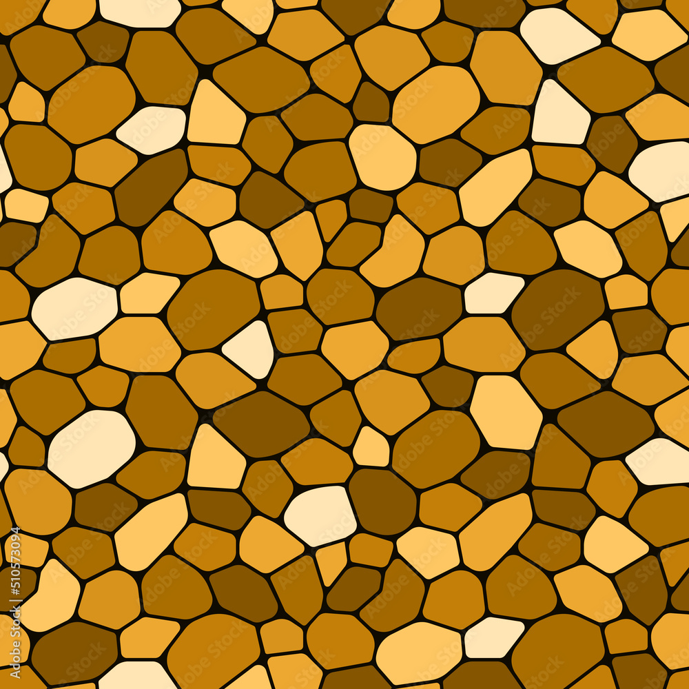 cobblestone paving seamless pattern vector illustration. Pebble ...