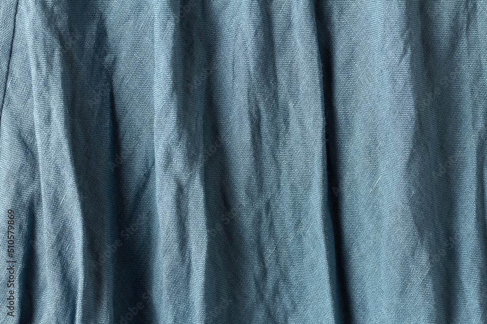 Blue fabric texture with folds Stock Photo | Adobe Stock