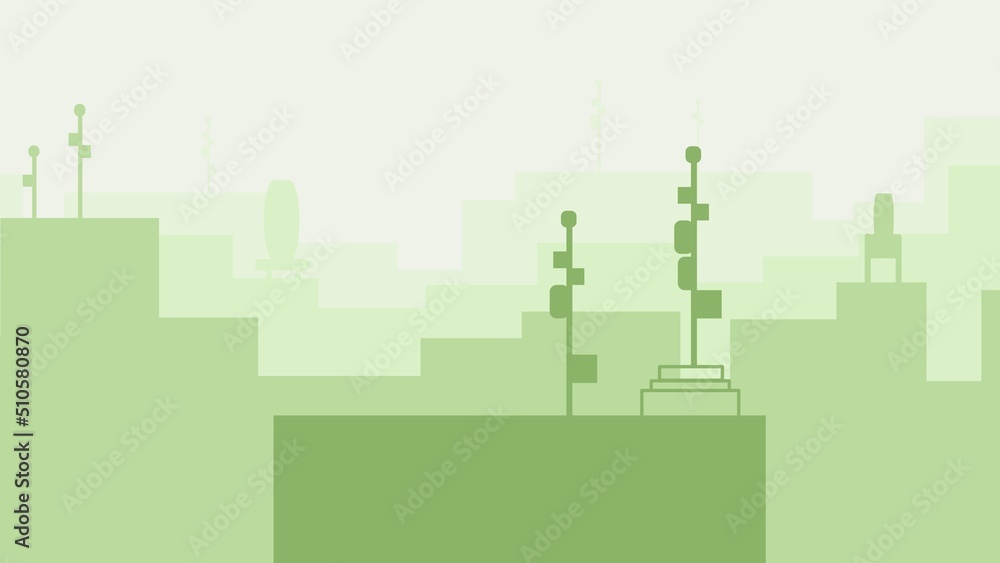 city shadow background for desktop wallpaper and banner Stock Vector ...