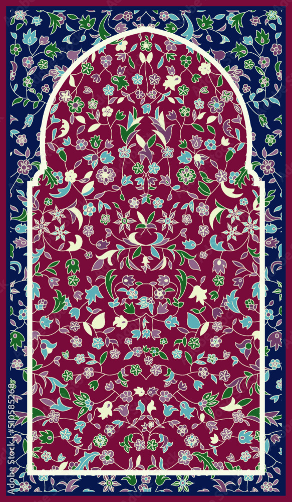Islamic Prayer Rug Pattern