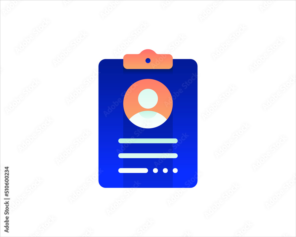 employee, card, male, man, clipboard, chart Stock Vector | Adobe Stock