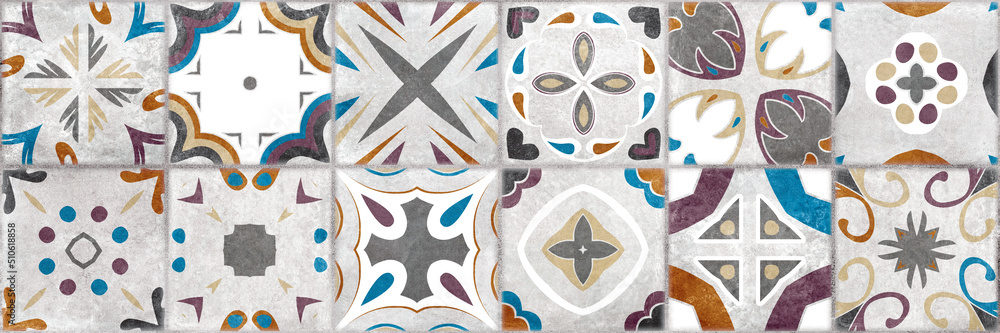 Multicolor Digital Wall Tile Decor For interior Home or Ceramic wall ...