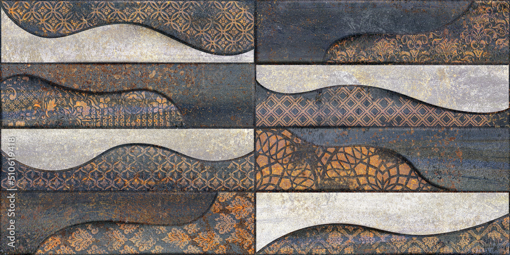 Multicolor Digital Wall Tile Decor For interior Home or Ceramic wall ...