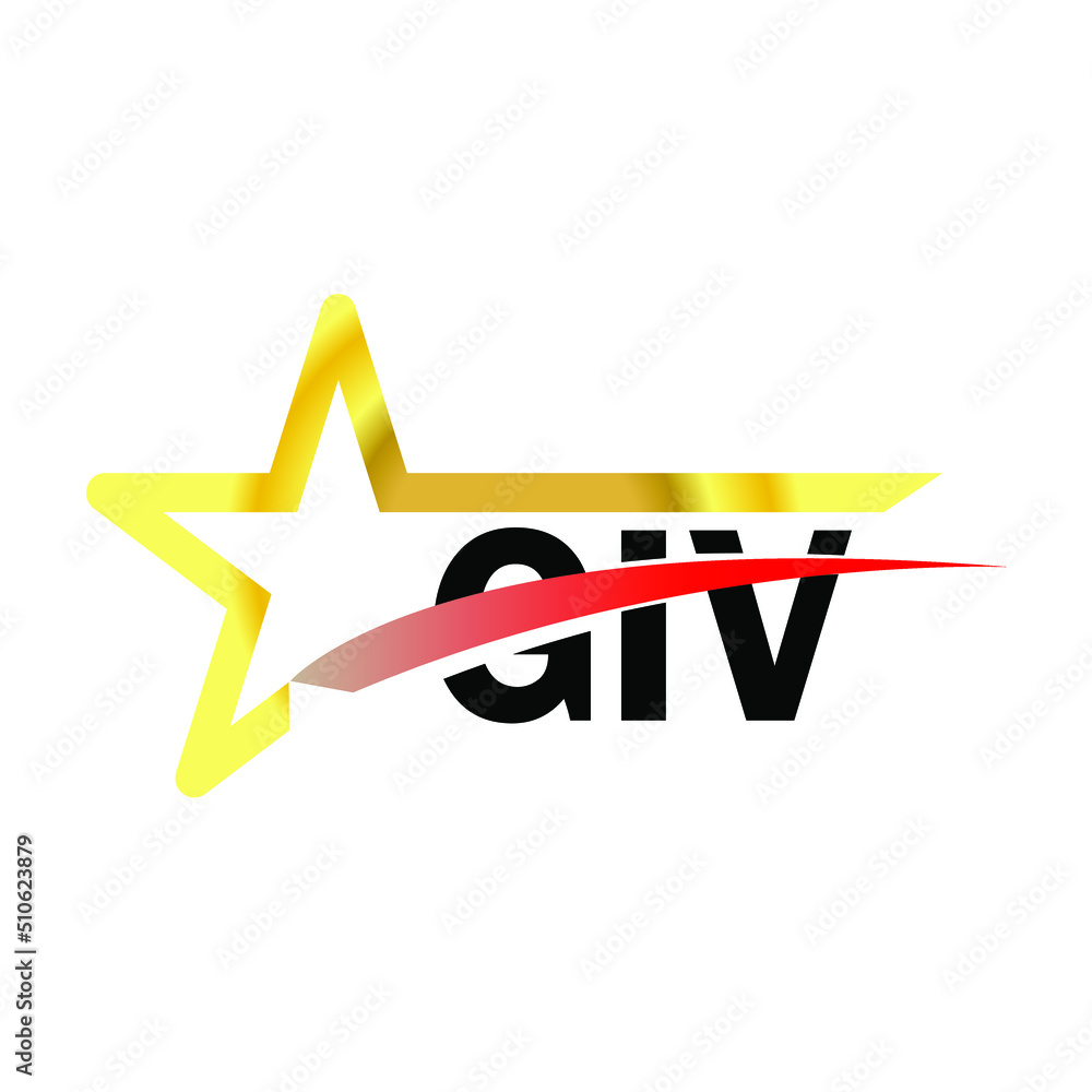 GIV letter logo design. GIV creative letter logo. simple and modern ...