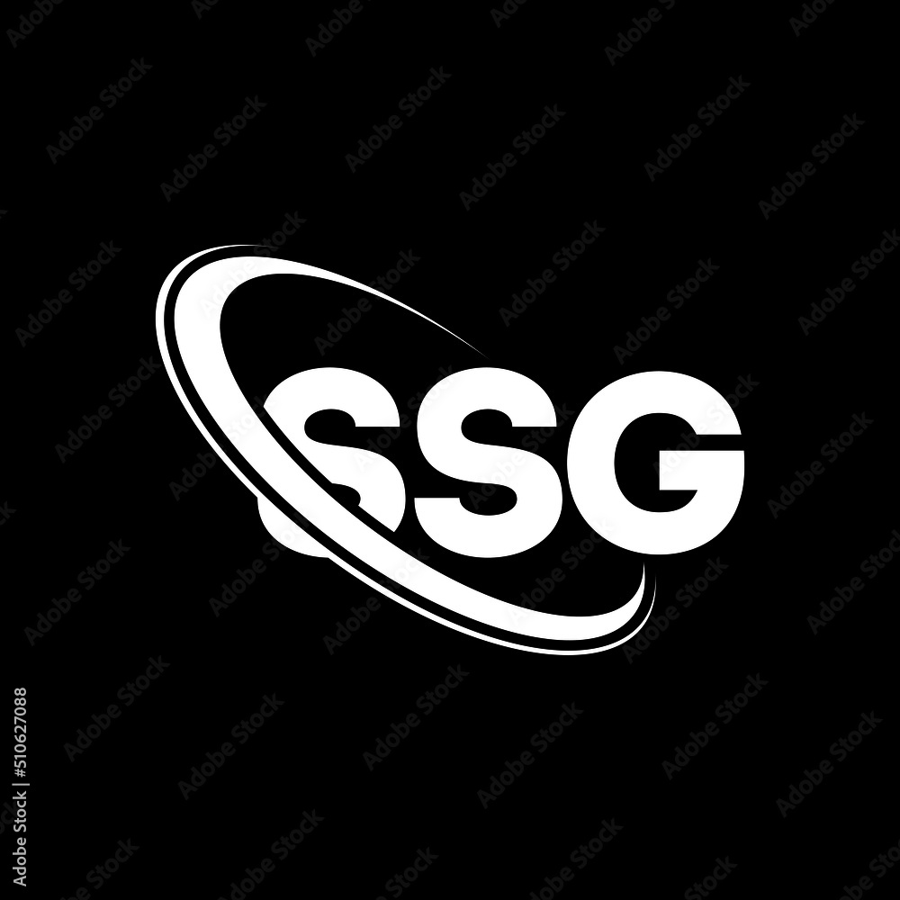 SSG logo. SSG letter. SSG letter logo design. Initials SSG logo linked ...