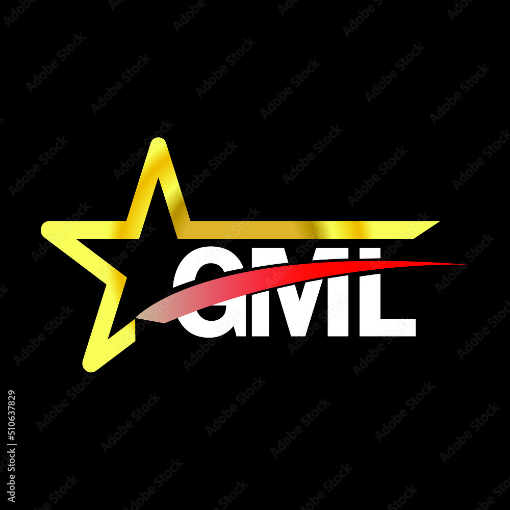 GML letter logo design. GML creative letter logo. simple and modern ...