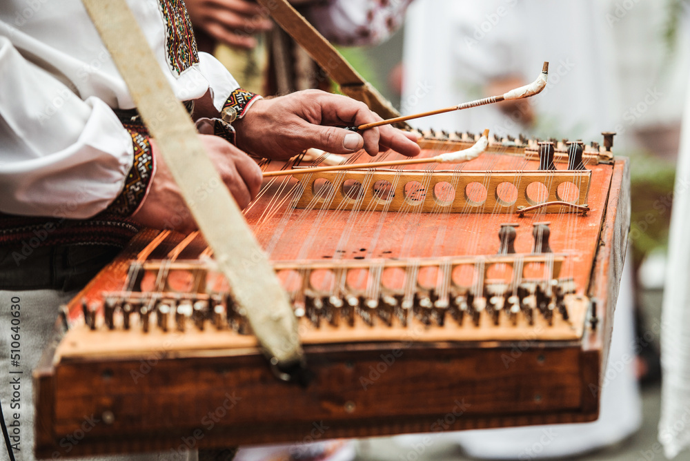 Gusli is an ancient traditional russian musical instrument. Gusli folk ...