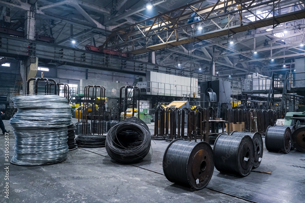 Wire production plant Stock Photo | Adobe Stock