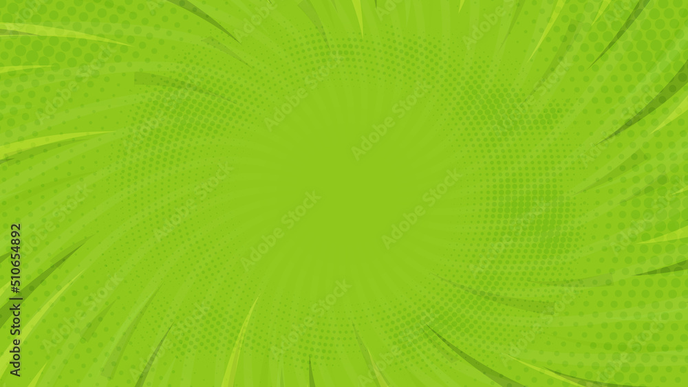 green abstract Comic Sport background Web banner with bubble Stock ...