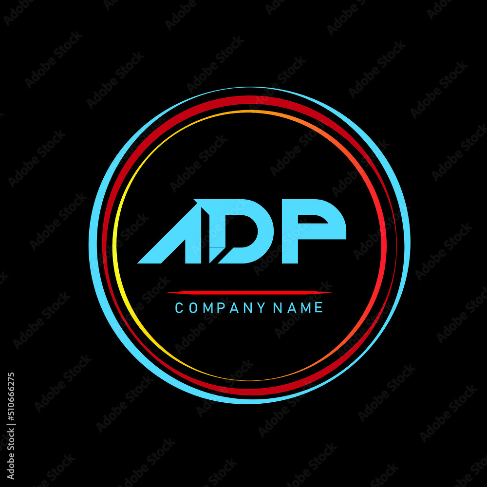 ADP,A D P letter initial beauty monogram logo design ,fashion, creative ...