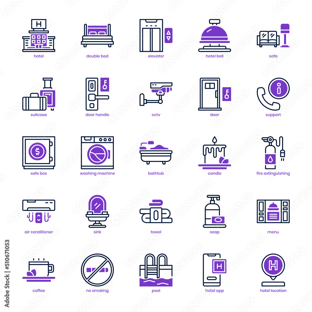 Hotel Agent icon pack for your website design, logo, app, UI. Hotel ...