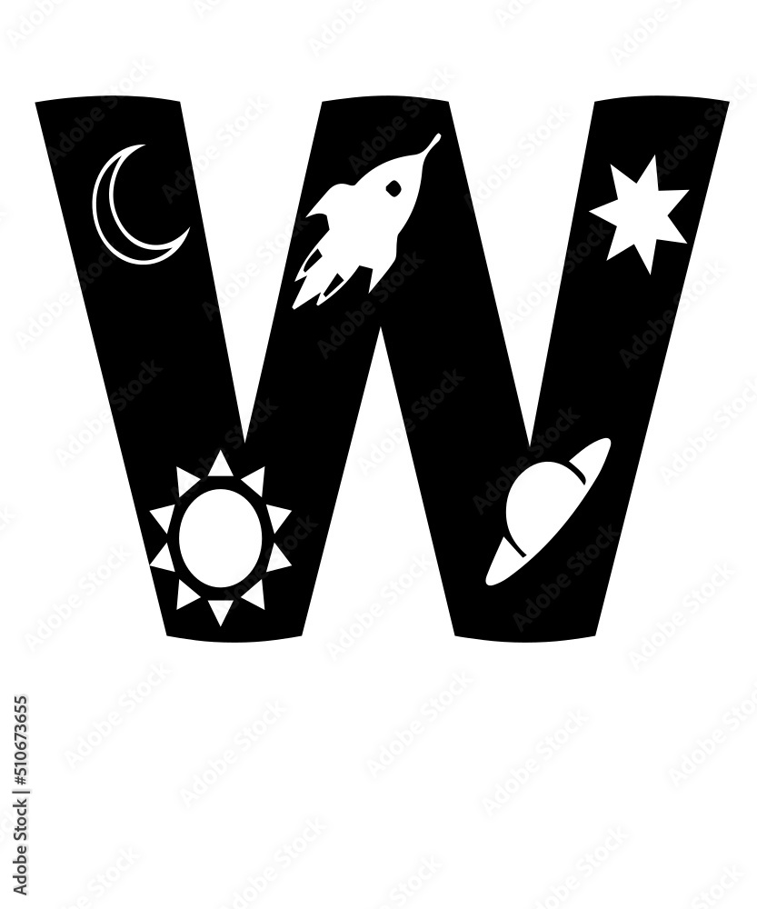 space alphabet svg, alphabet, space letters fonts svg png, Kids Space ...