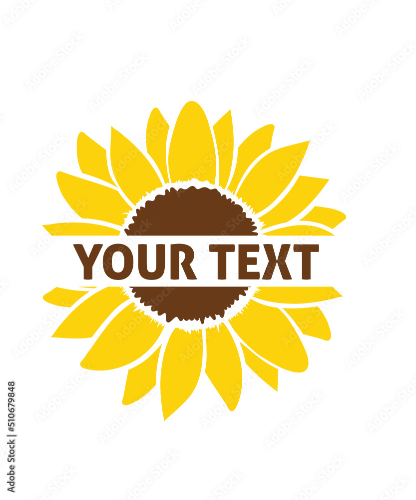 sunflower svg, flower svg, sunflower monogram svg, sunflower leopard ...