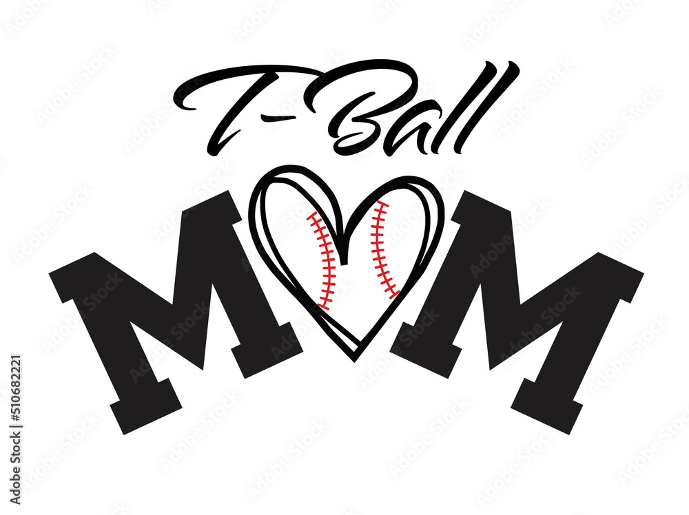 T Ball Mom Svg, Tee Ball mom svg, Baseball mom svg, baseball svg ...