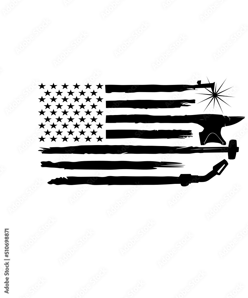 welder svg, welder flag svg, welder american flag, welder usa flag ...